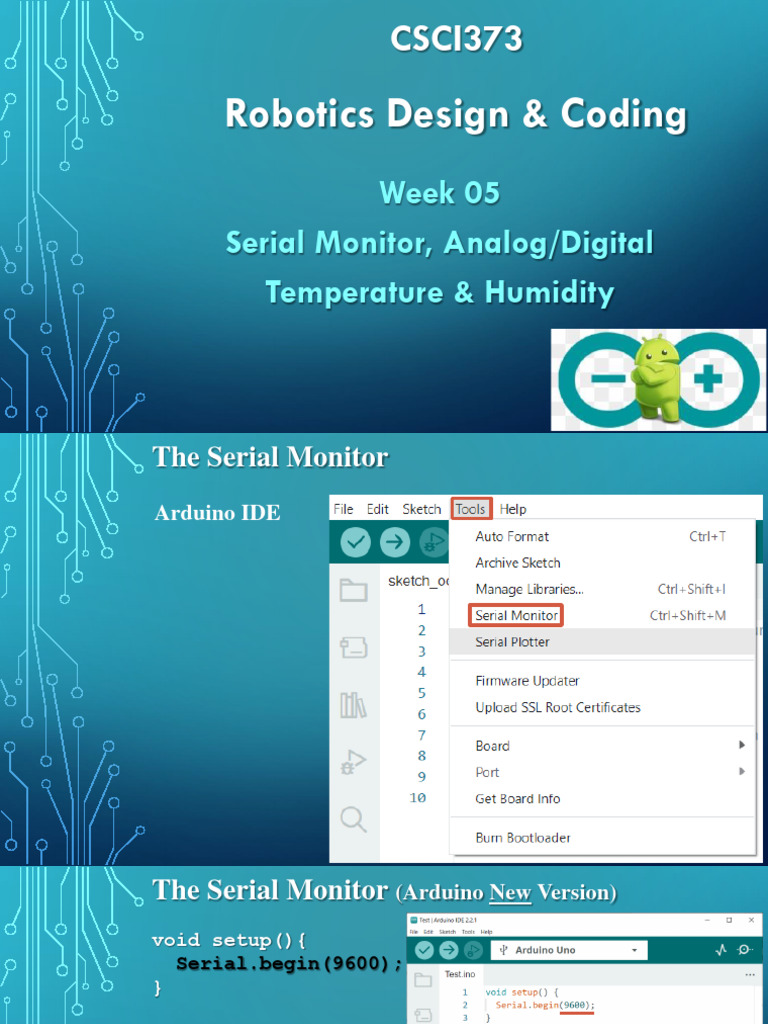 CSCI373 - Week - 05 - Temperature - Humidity | PDF