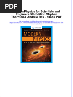 Modern Physics for Scientists and Engineers 5th Edition Stephen Thornton & Andrew Rex - eBook ...