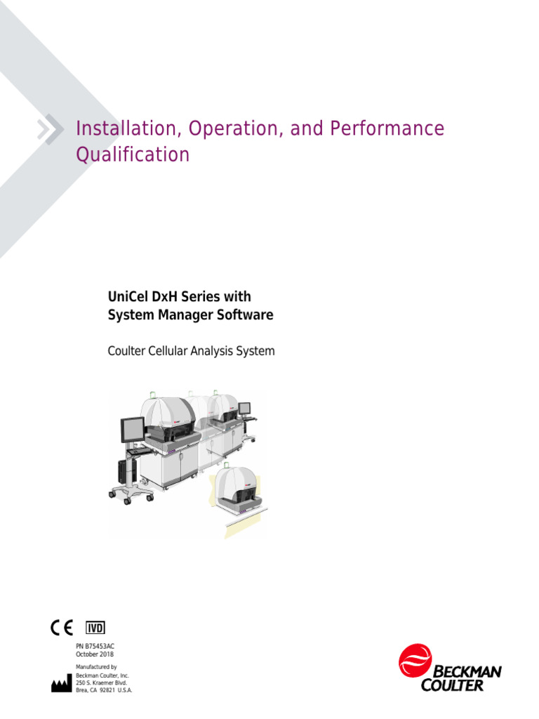 Unicel DXH Series-Iqoqpq | PDF | Verification And Validation | Computer ...