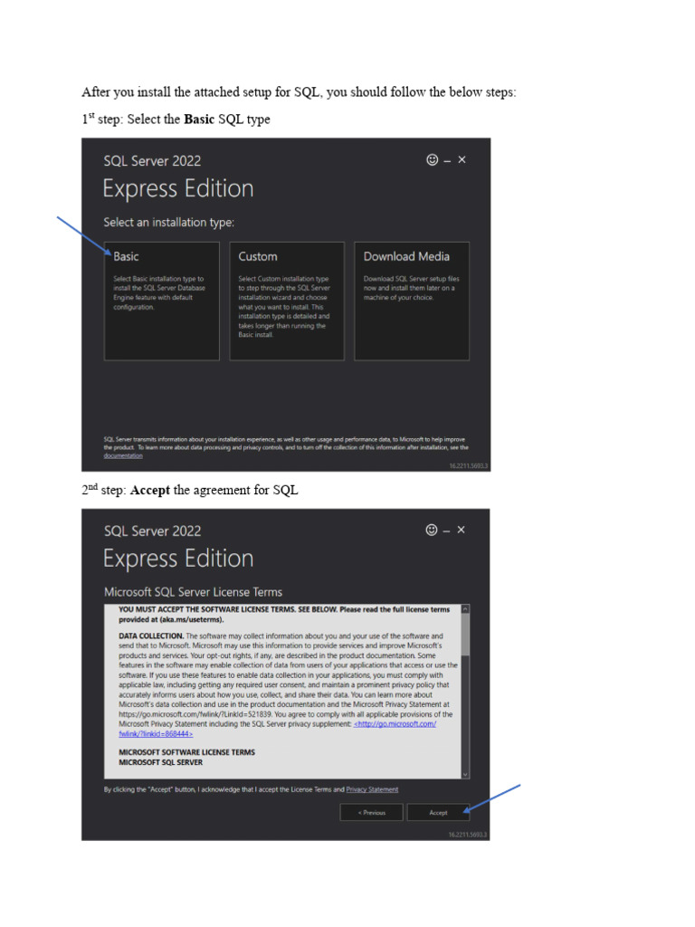 SQL Installation Guide with SSMS Setup | PDF