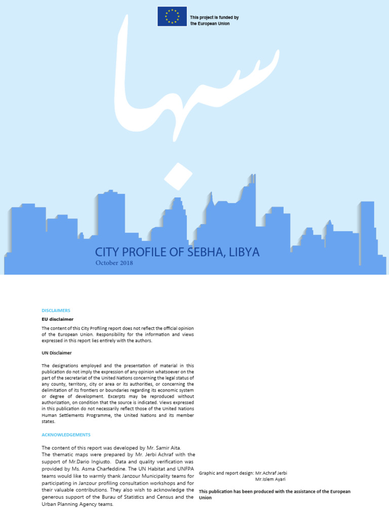 Rapid City Profile Sebha | PDF | Libya | Demographics Of Libya