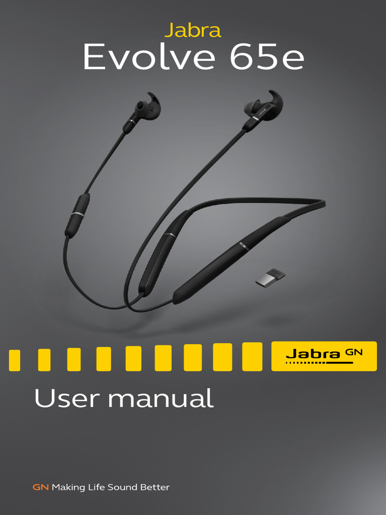 Jabra Evolve 65e User Manual - EN - English - RevC | PDF | Headphones ...