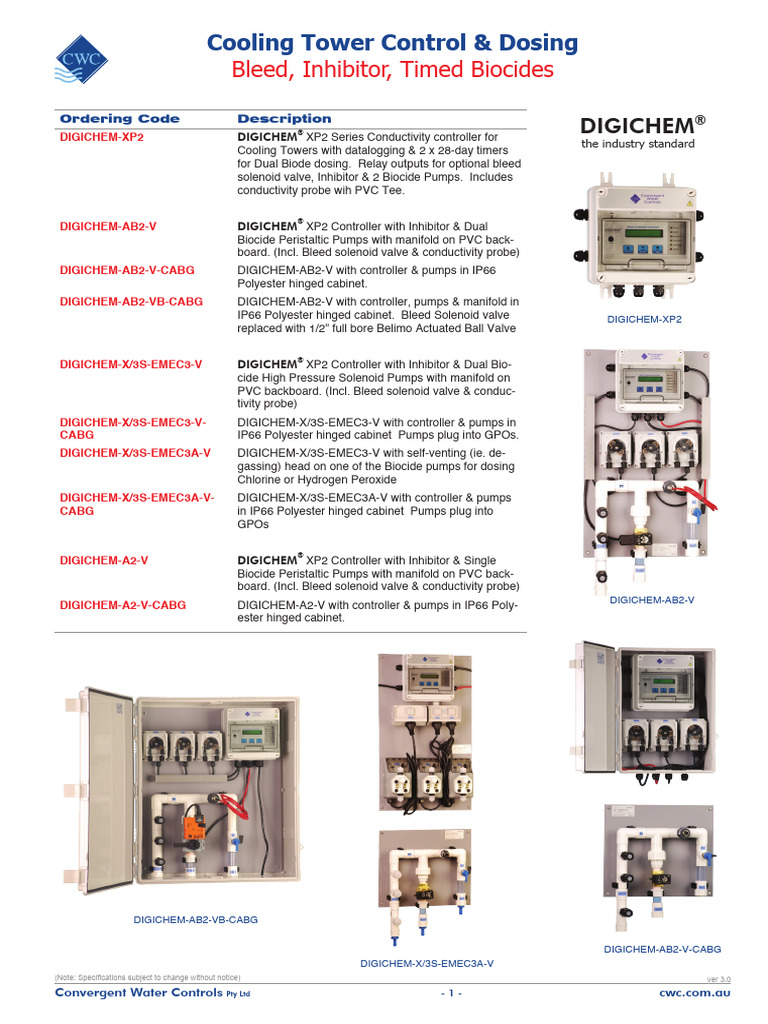Digichem Ab2 V Digichem Xp2 Data Sheet v3.1 | PDF | Valve | Pump