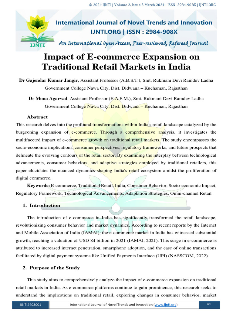 IJNTI2403001 | PDF | E Commerce | Retail