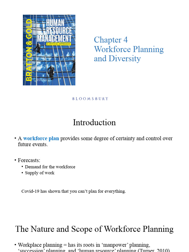 Chapter 4 - Workforce Planning and Diversity | PDF | Forecasting | Human Resource Management