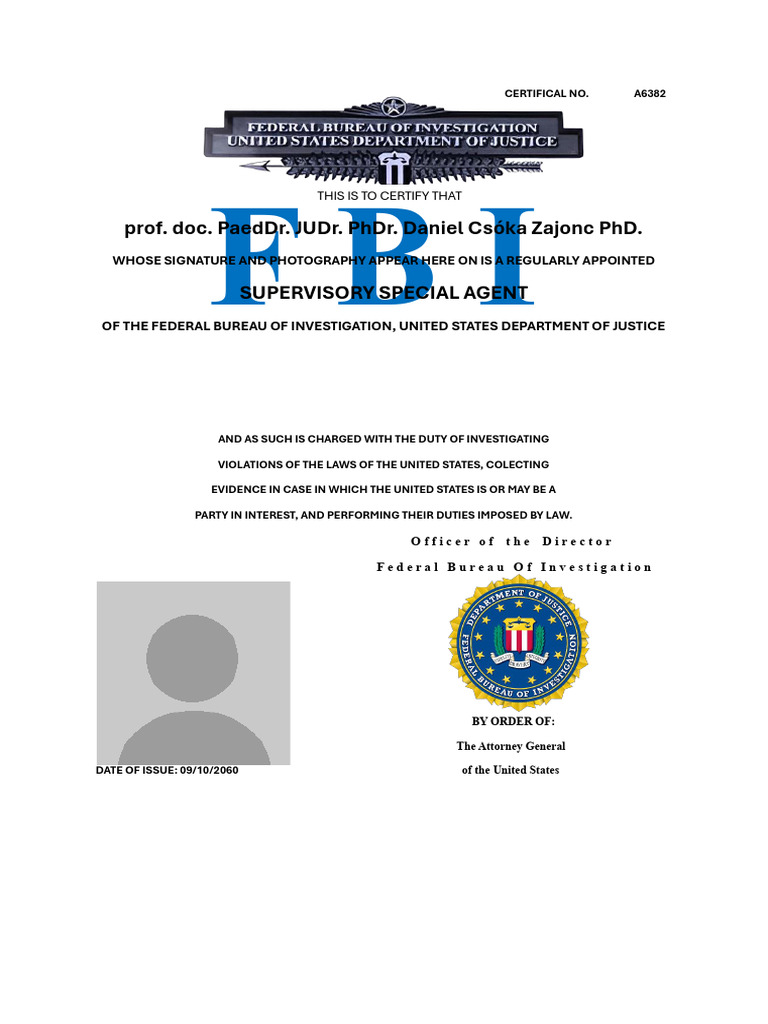 FBI ID card | PDF