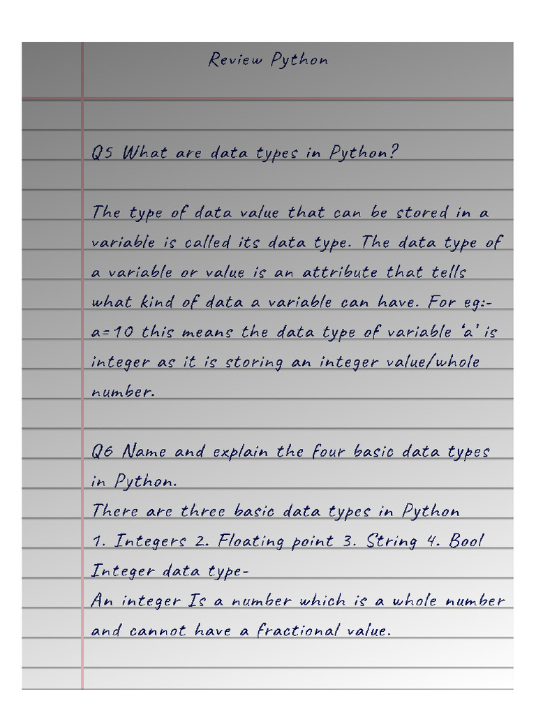 Review Python part 2 | PDF