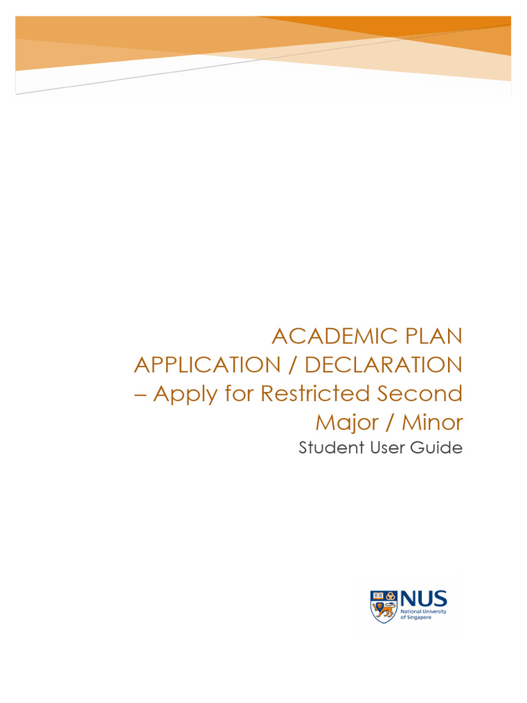User-Guide - (STD) AcadPlan Appln | PDF