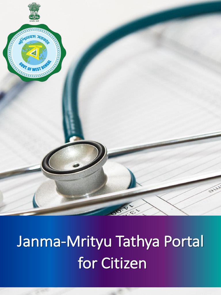 Janma-Mrityu Tathya Portal User Manual for Citizen_v1.0 | Download Free ...
