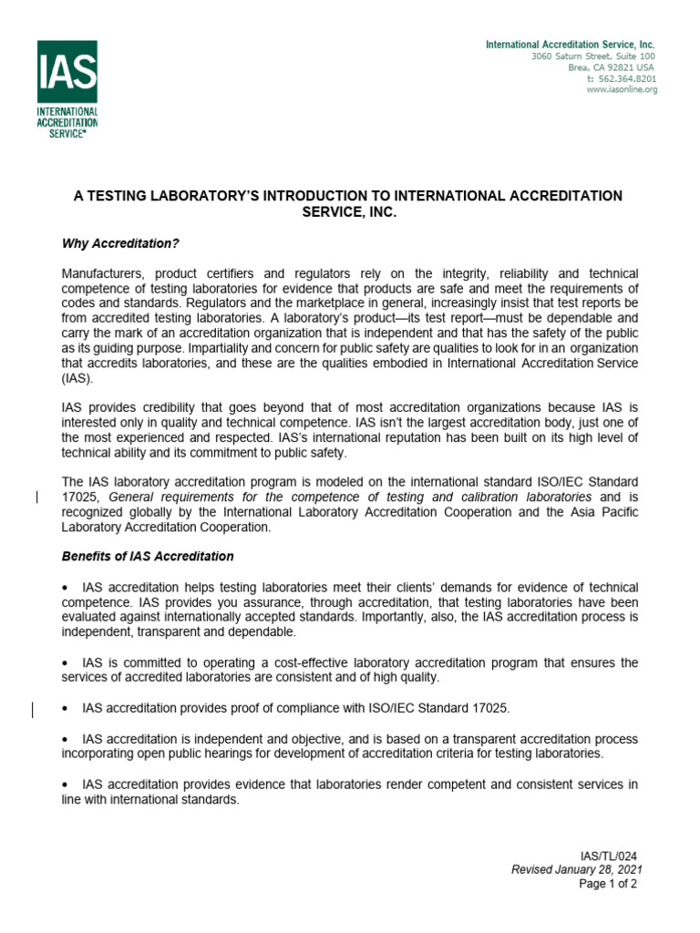 A-Testing-Laboratorys-Intro-to-IAS | Download Free PDF | Safety
