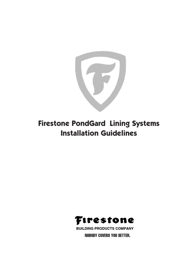 4_Ponds-Fountains_RPF5-Firestone-Pond-Lining-Installation-Guide | PDF | Drainage | Soil