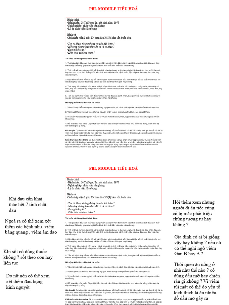 Bài Soạn + Case PBL | PDF