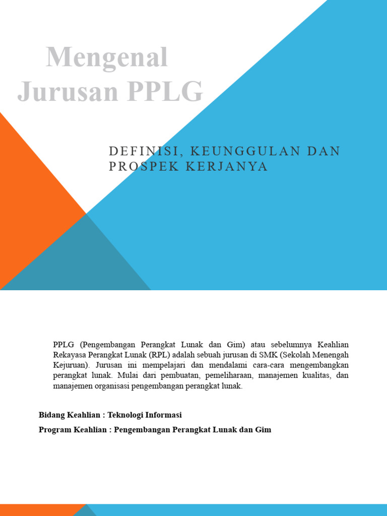 Pengenalan Jurusan PPLG | PDF | Komputer