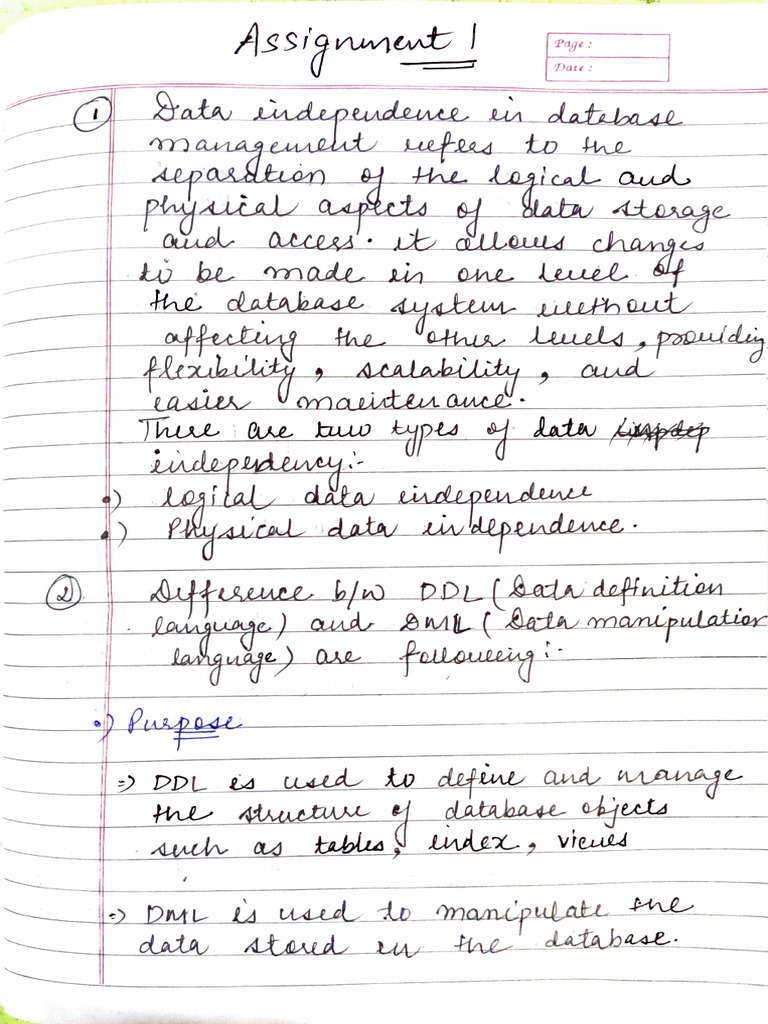 Dbms Assignment 1 Pdf Information Technology Management Computer