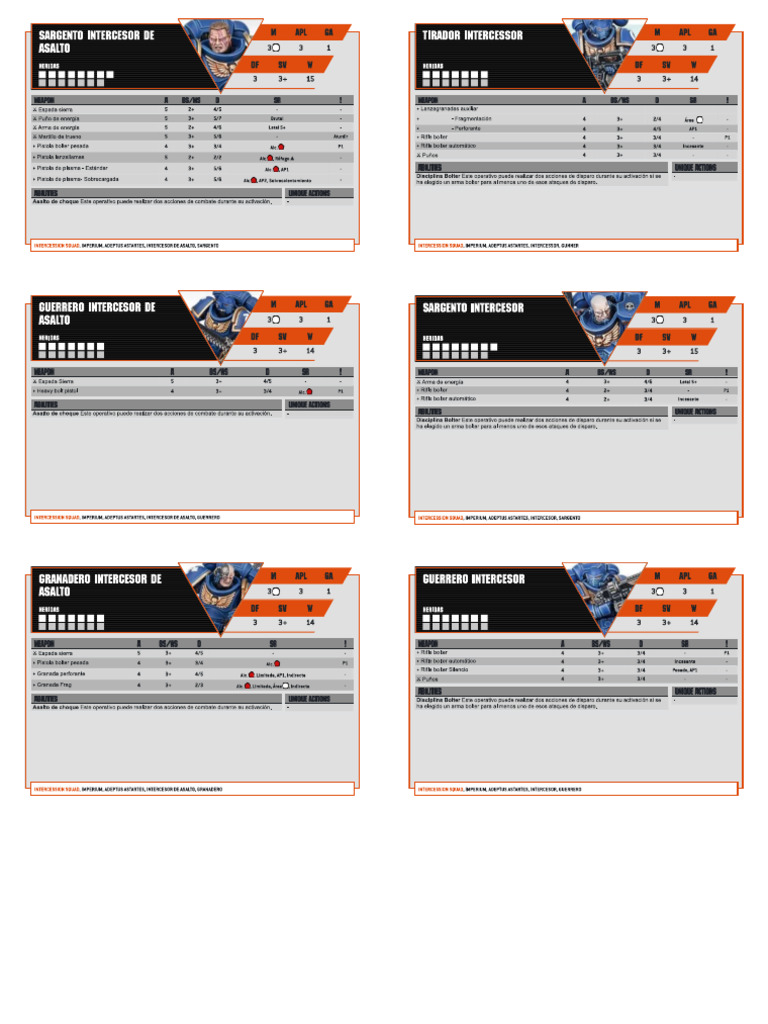 Data Cards Nueva S | PDF