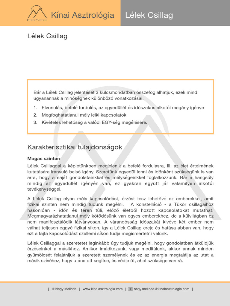 Lélek Csillag Javitva | PDF