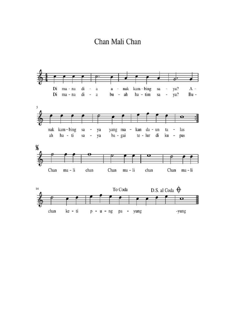 Chan Mali Chan | PDF