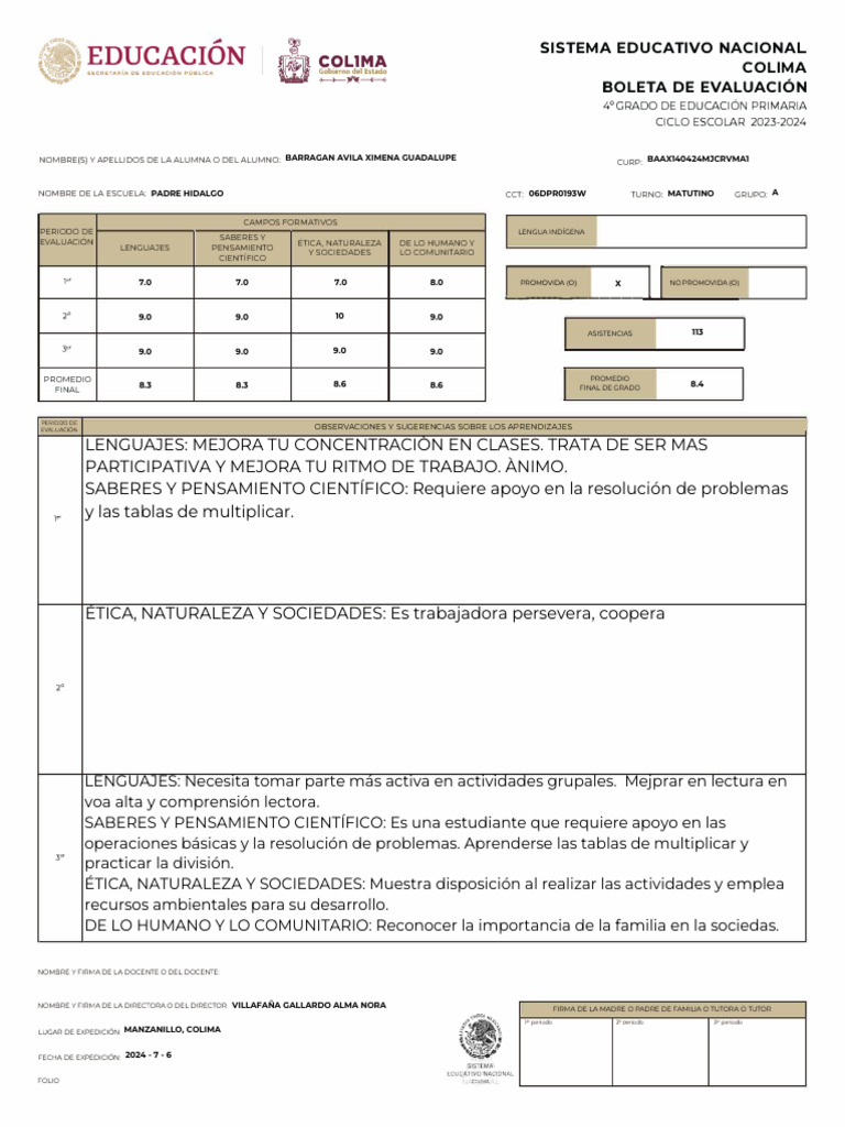 Boletas Cuarto 24 | PDF