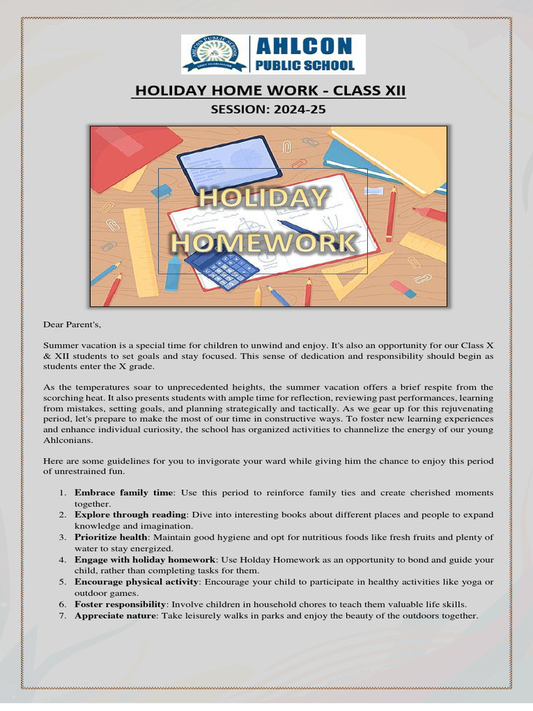 HW CLASS XII 2024-25 | PDF | Refractive Index | Temple