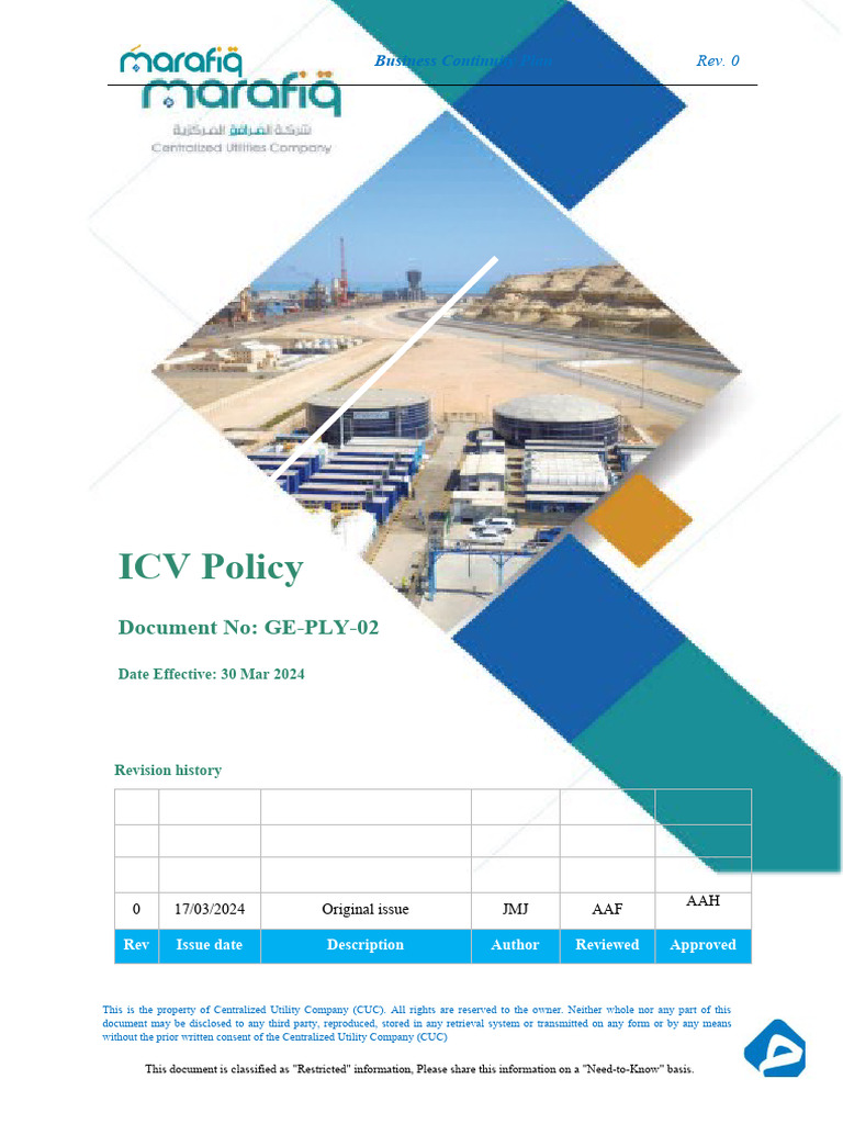 Marafiq ICV Policy Overview | PDF | Capital Expenditure | Procurement
