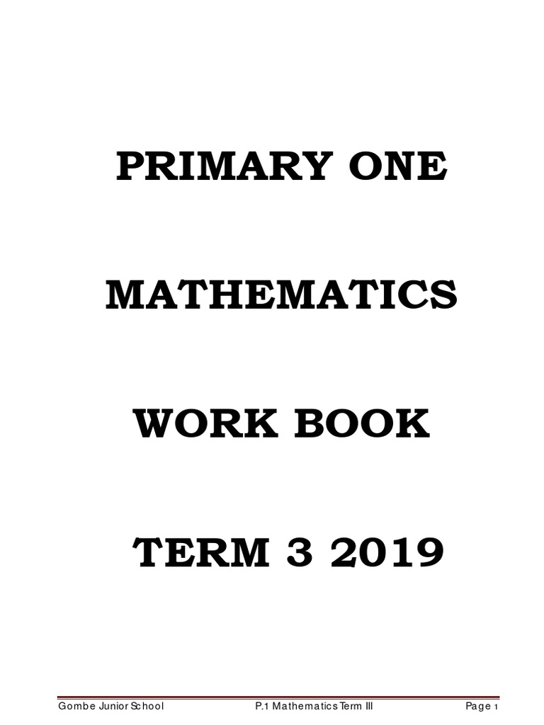 P1 Mathematics Term 3 Workbook: Weight & Capacity | PDF | Weighing ...