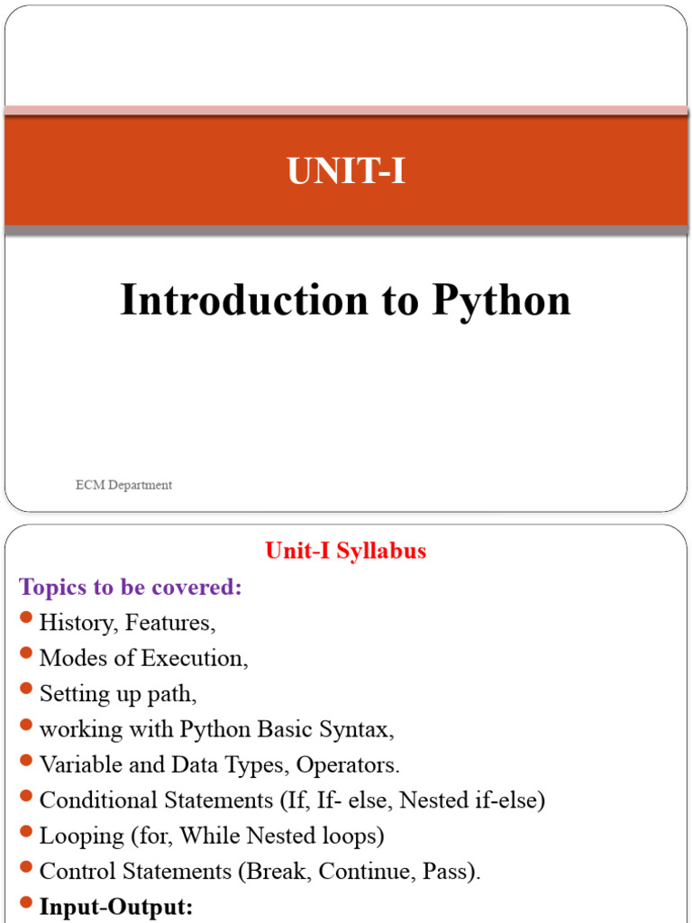 Py UNIT-I | PDF | Boolean Data Type | Data Type Py UNIT-I | PDF | Boolean Data Type | Data Type