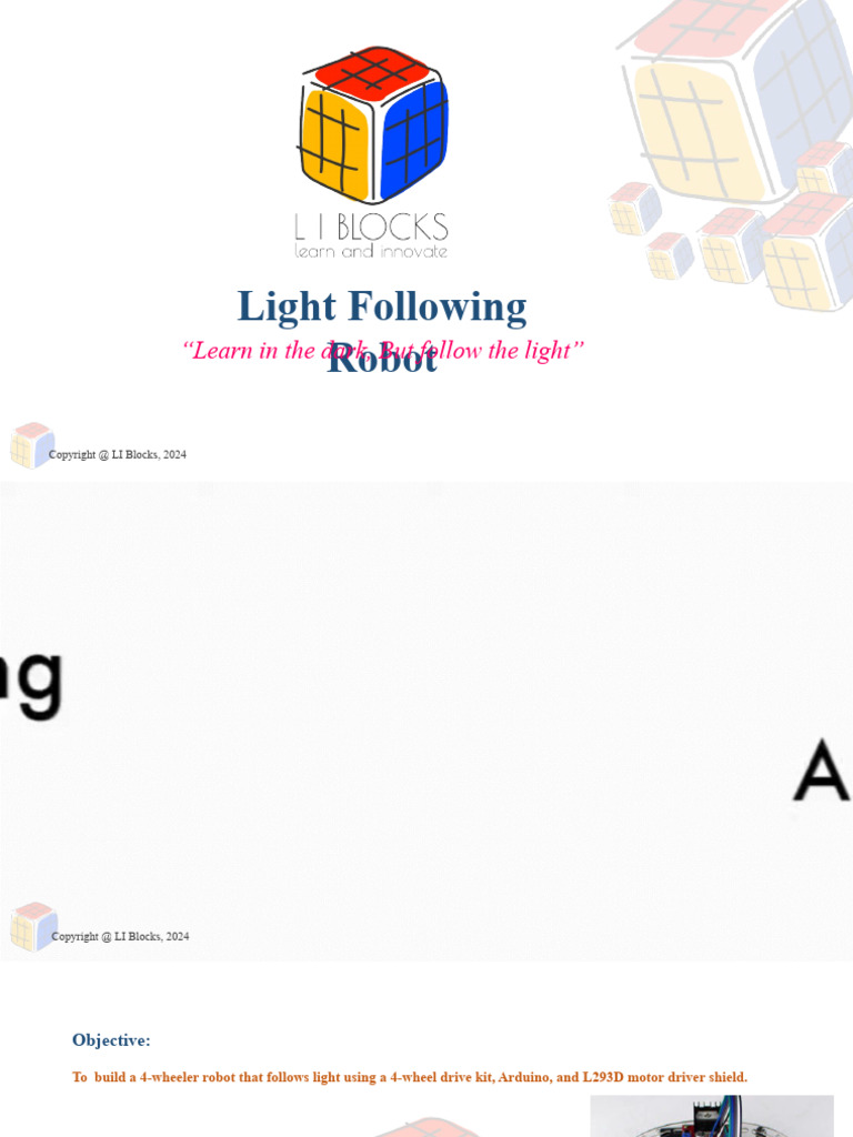 Building a light following robot using microcontroller | Download Free ...