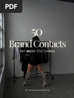 PR Brand Email List Sheet1 | PDF | Cosmetics | Fashion