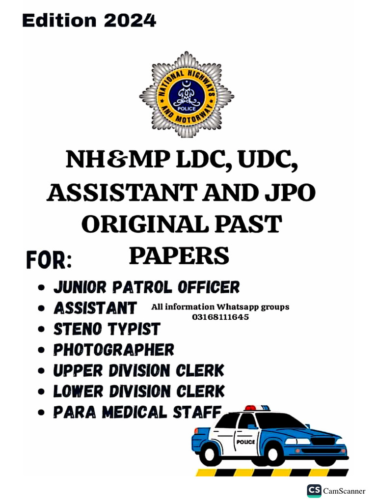 NH&MP LDC, UDC, Assistant, Jpo Original Solve Past Papers | PDF