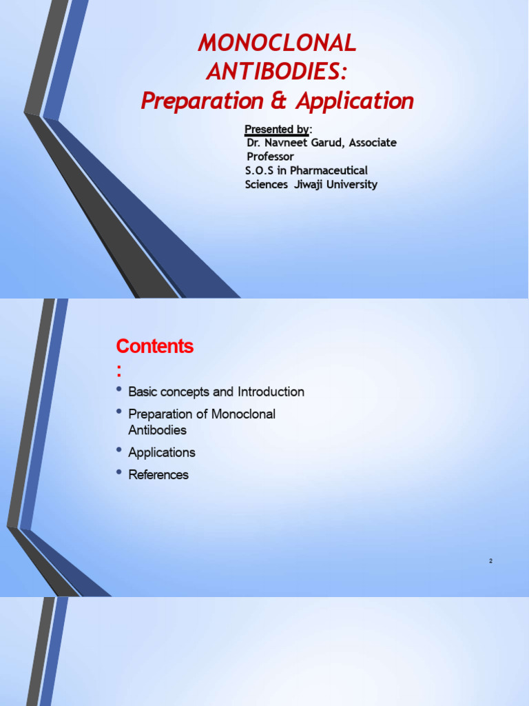 Monoclonal Antibody-Preparation Application - MPH201T | PDF | Monoclonal Antibody | Antibody