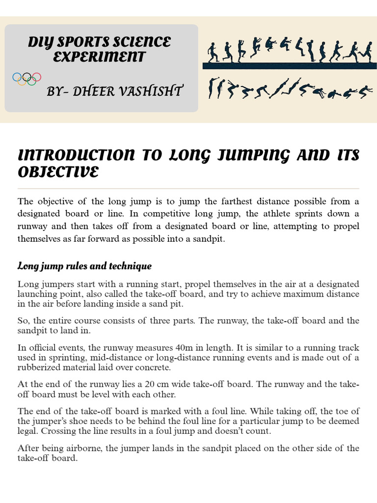 Diy Sports Science Experiment HHW by - Dheer Vashisht | PDF | Sport Of Athletics
