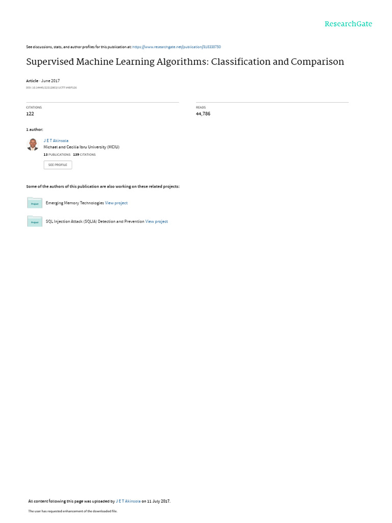 Ml Classification1 | PDF | Machine Learning | Statistical Classification