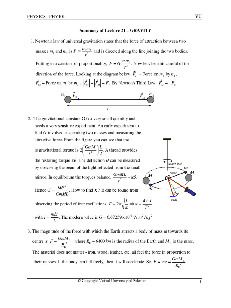Lecture 21 | Download Free PDF | Force | Potential Energy
