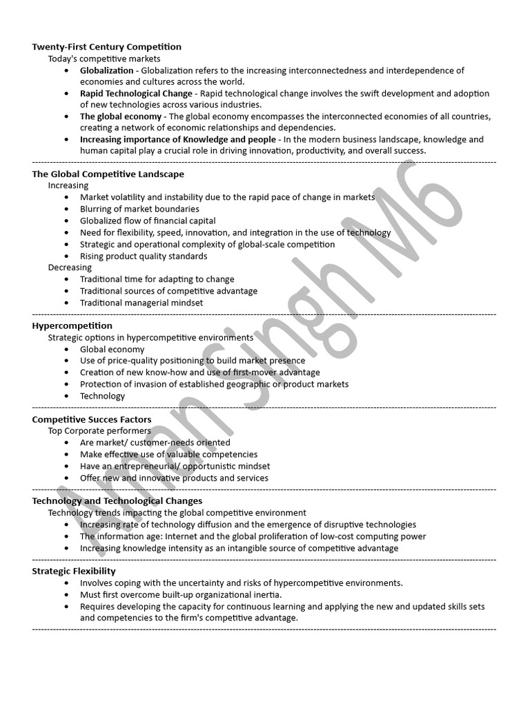 Strategic Management | PDF | Competitive Advantage | Strategic Management