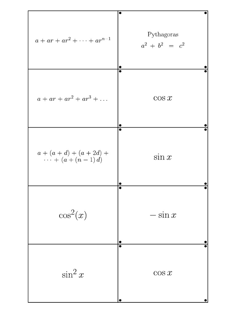 Mat Flashcards 23 | PDF