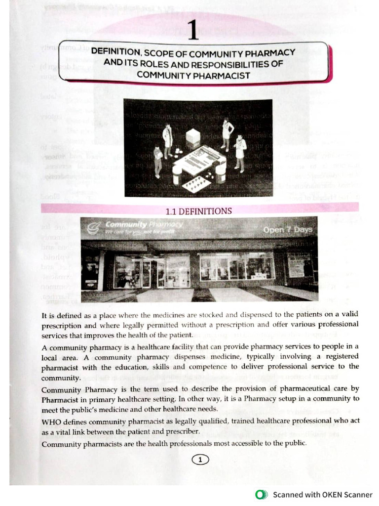 Community Pharmacy Intro | PDF