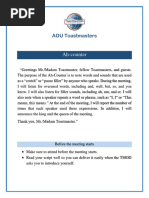 Toastmasters 675A Ah Counter Script and Log A4 PDF | PDF