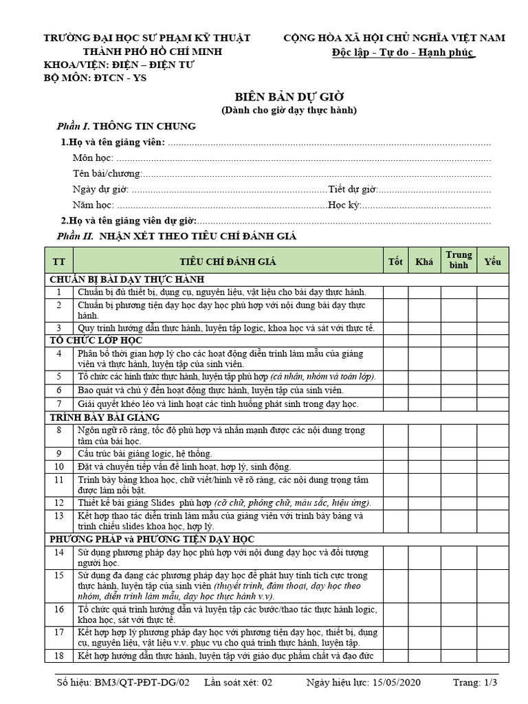 BM3 - QT - PĐT - DG - LSX02 - TH C Hành | PDF