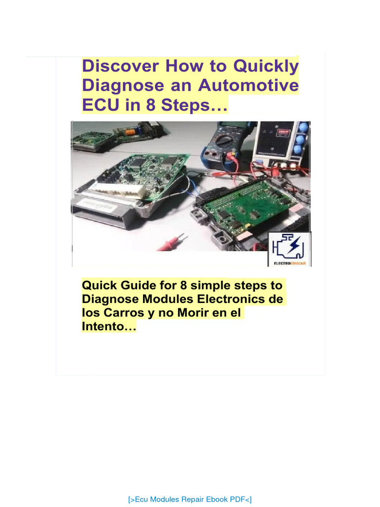 8 Steps to Diagnose Automotive ECUs | PDF