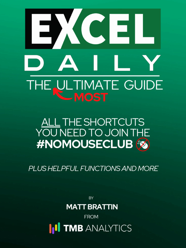 Excel Guide | PDF | Computer Programming | Computing