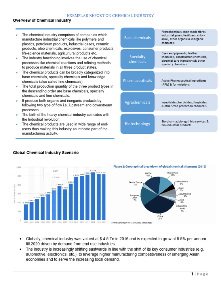 Chemical Industry Report | PDF | Chemical Industry | Fine Chemical