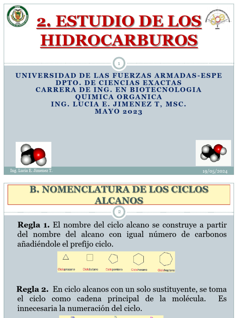 Clase Nro. 5 PPT Nomenclatura de Alquenos, Alquinos, Alcoholes | PDF | Alqueno | Benceno