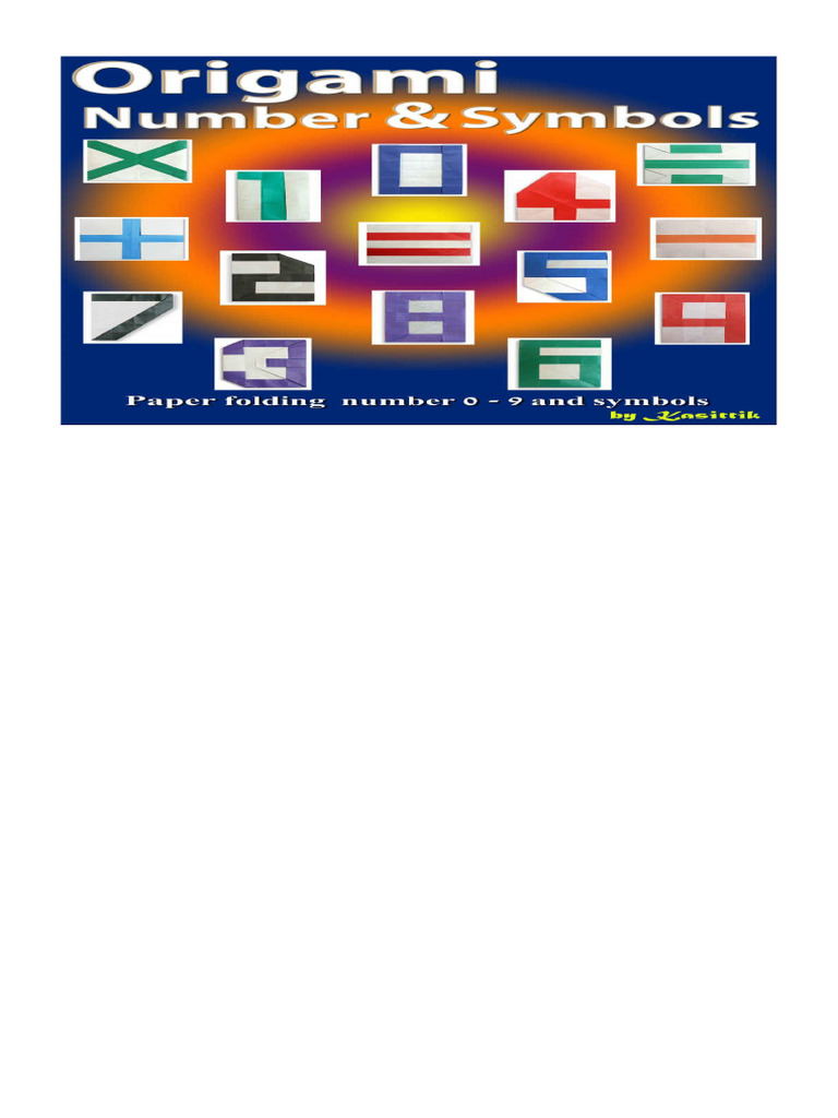 Numeros Origami | PDF | Origami | Japanese Words And Phrases