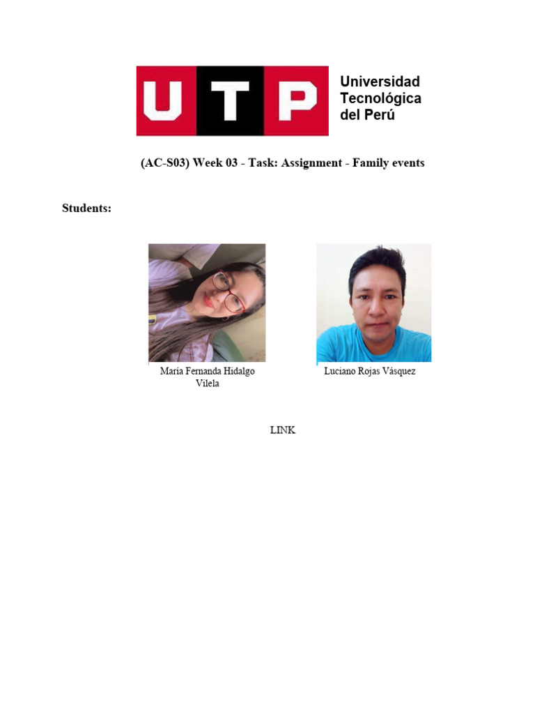 (AC-S03) Week 03 - Task Assignment - Family Events | PDF