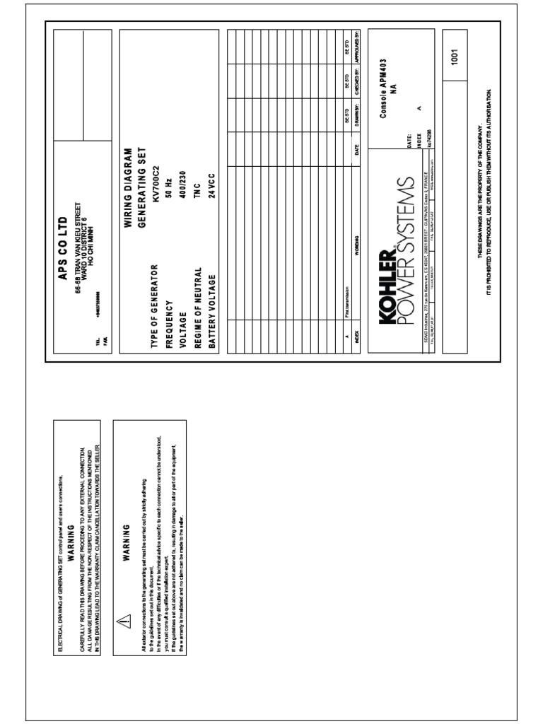 APM403 - Electrical schematic control circuit diagram of controller | PDF