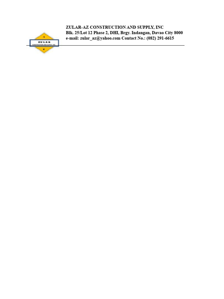 Zular AZ Letter Head | PDF