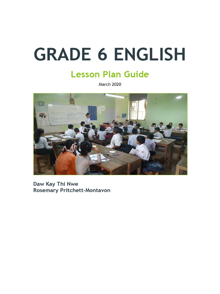 Grade 6 Lesson Plan Guide | PDF | Adjective | English Language