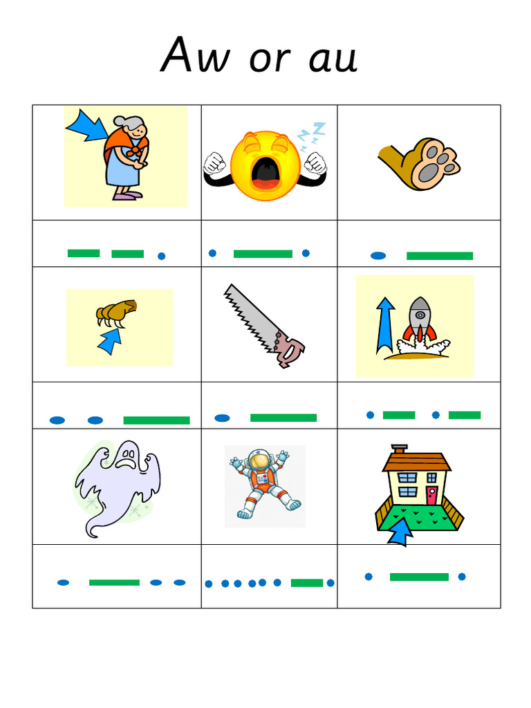aw-and-au-worksheets | PDF
