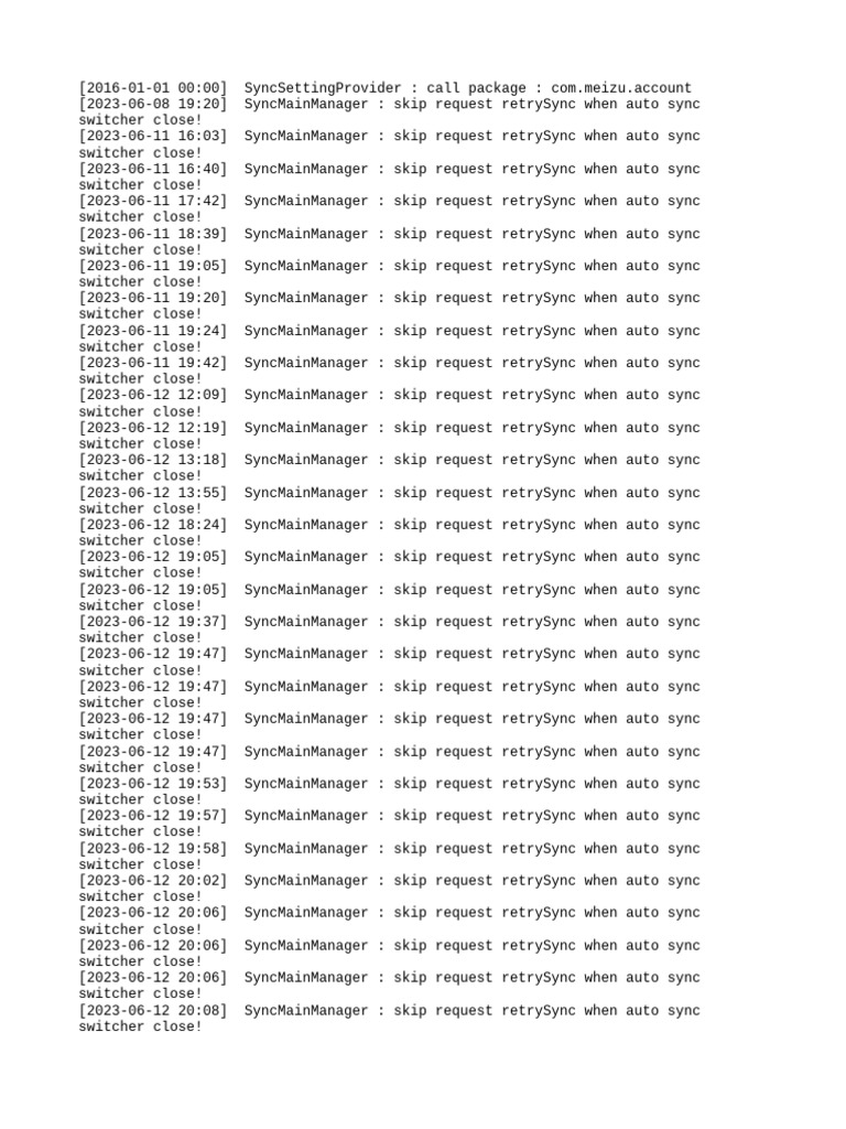flyme_sync_log | PDF