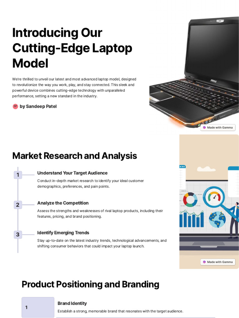 Introducing Our Cutting Edge Laptop Model | PDF | Online Advertising ...